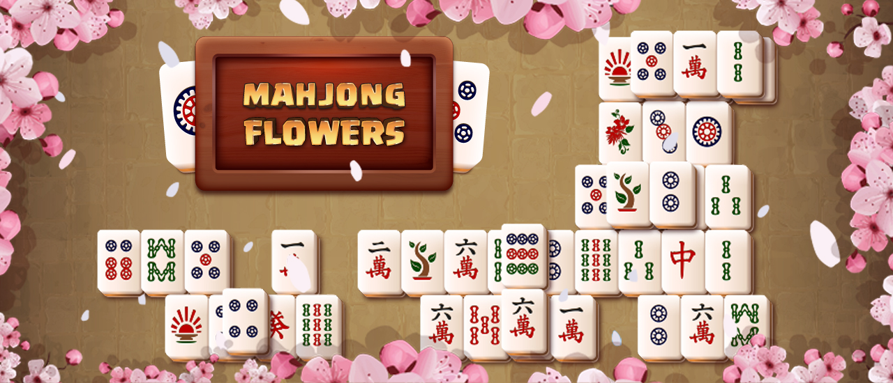 Spiel Mahjong Flowers auf Spiele 123